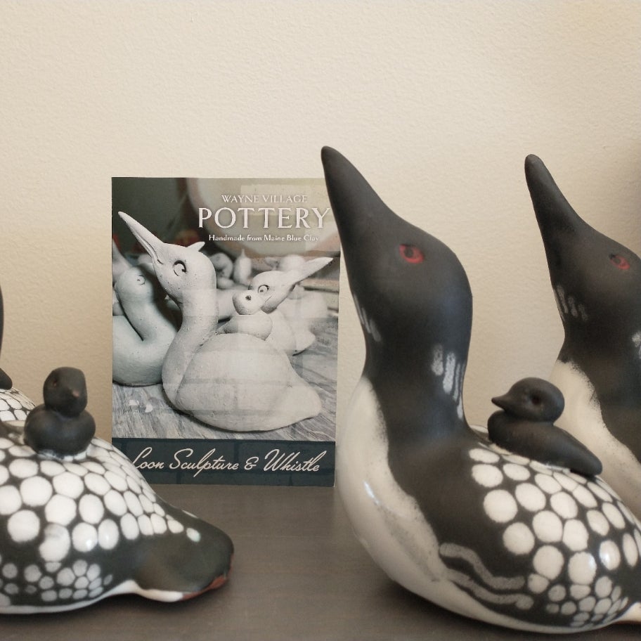 Loon Sculpture & Whistle | Handmade Maine